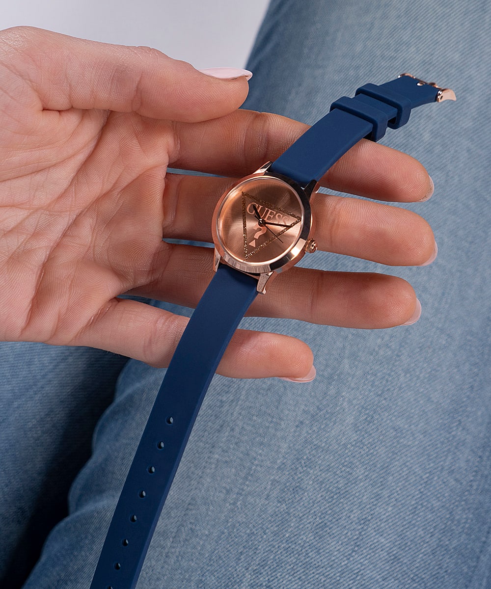 Navy Blue Rose Gold Watch | seeds.yonsei.ac.kr